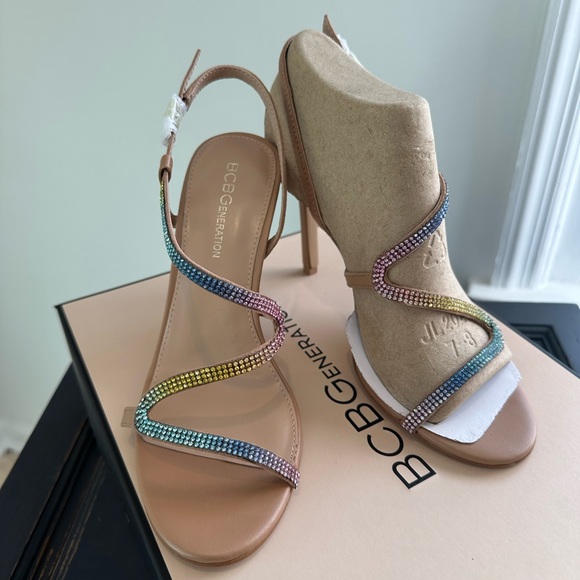 BCBG | Shoes | Bcbg Sandals Gorgeous Crystals | Poshmark